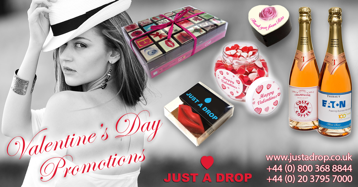 #MarketingMonday Valentine’s Day Promotional Products | Just a Drop