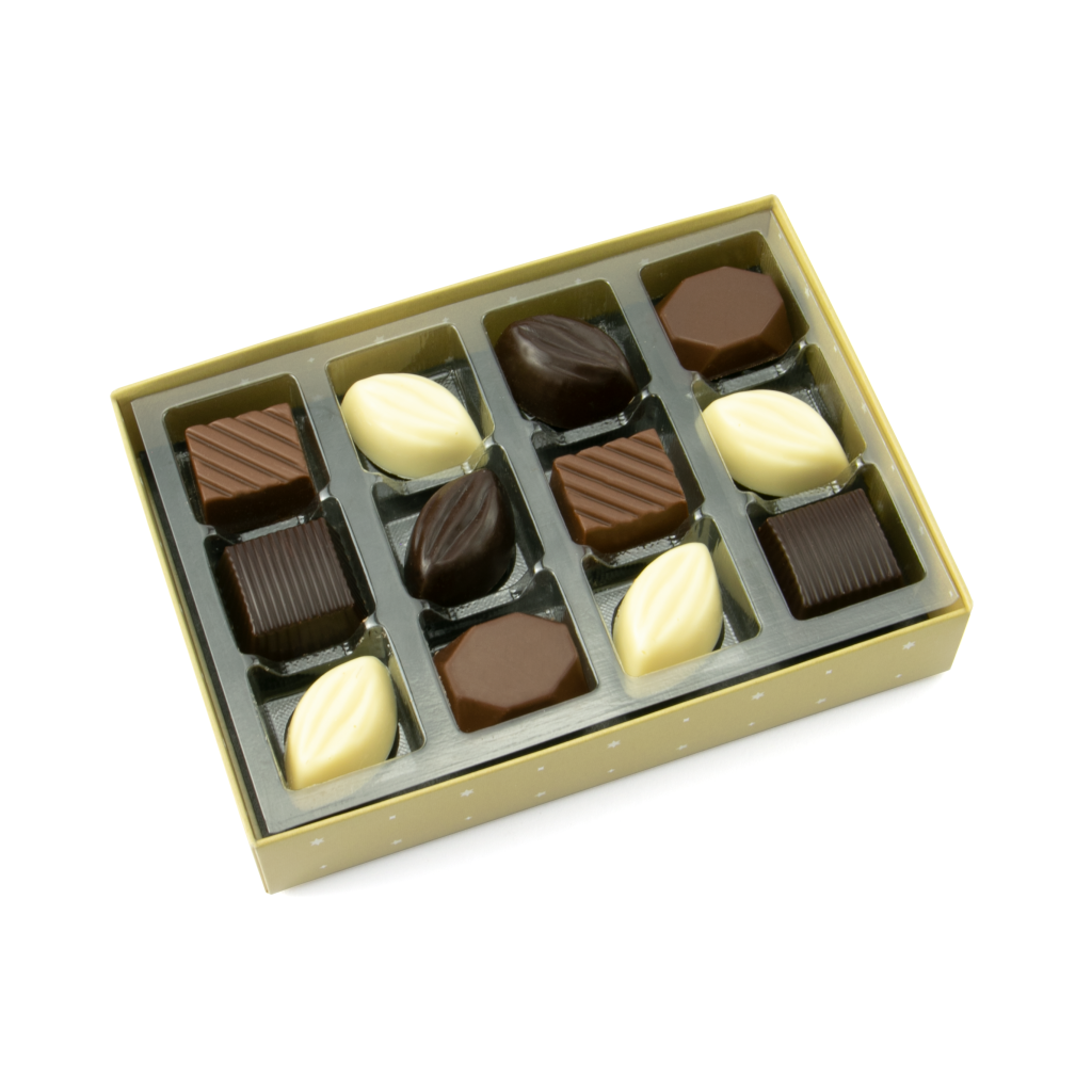 Promotional Branded Luxury 12 Choc Box - Chocolate Truffles | Branded ...