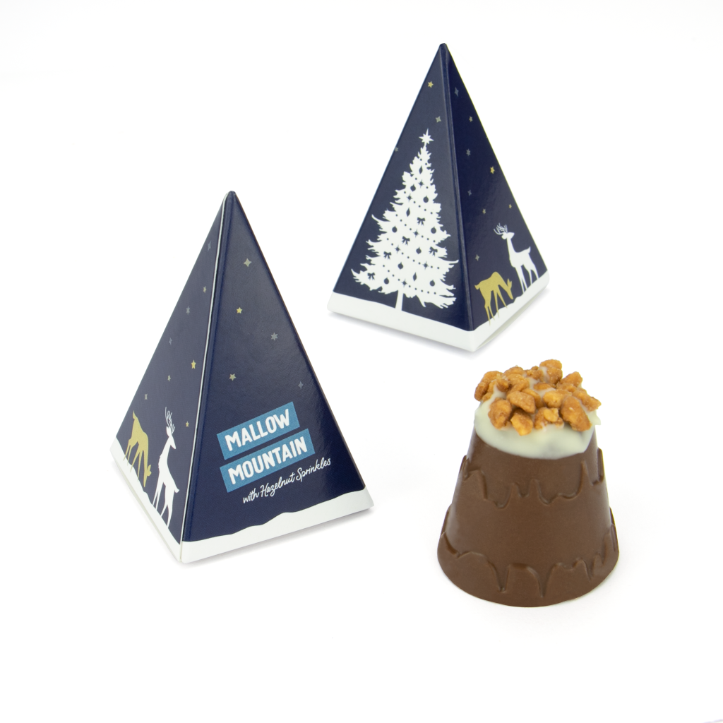 Promotional Branded Eco Pyramid Box - Mallow Mountain with Hazelnut ...