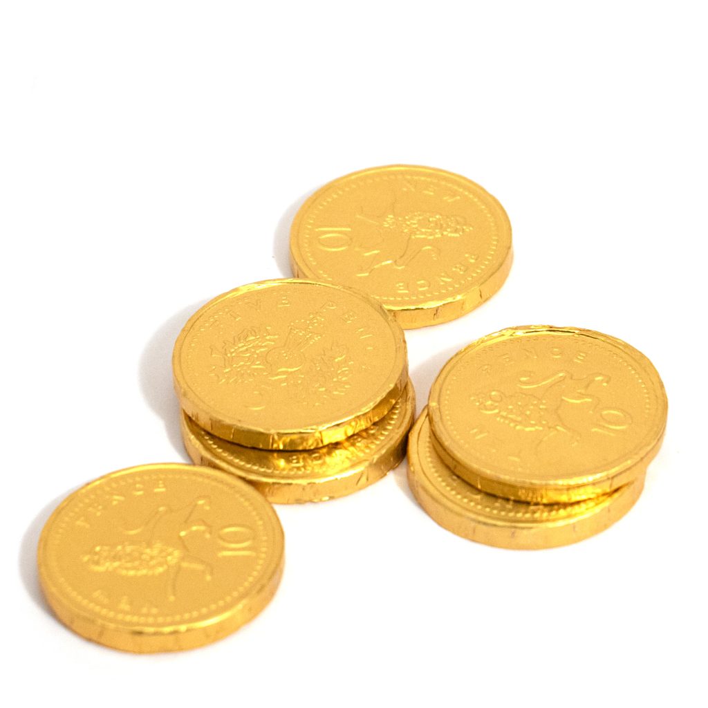 Promotional Branded Chocolate Coin Carton Box | Just a Drop